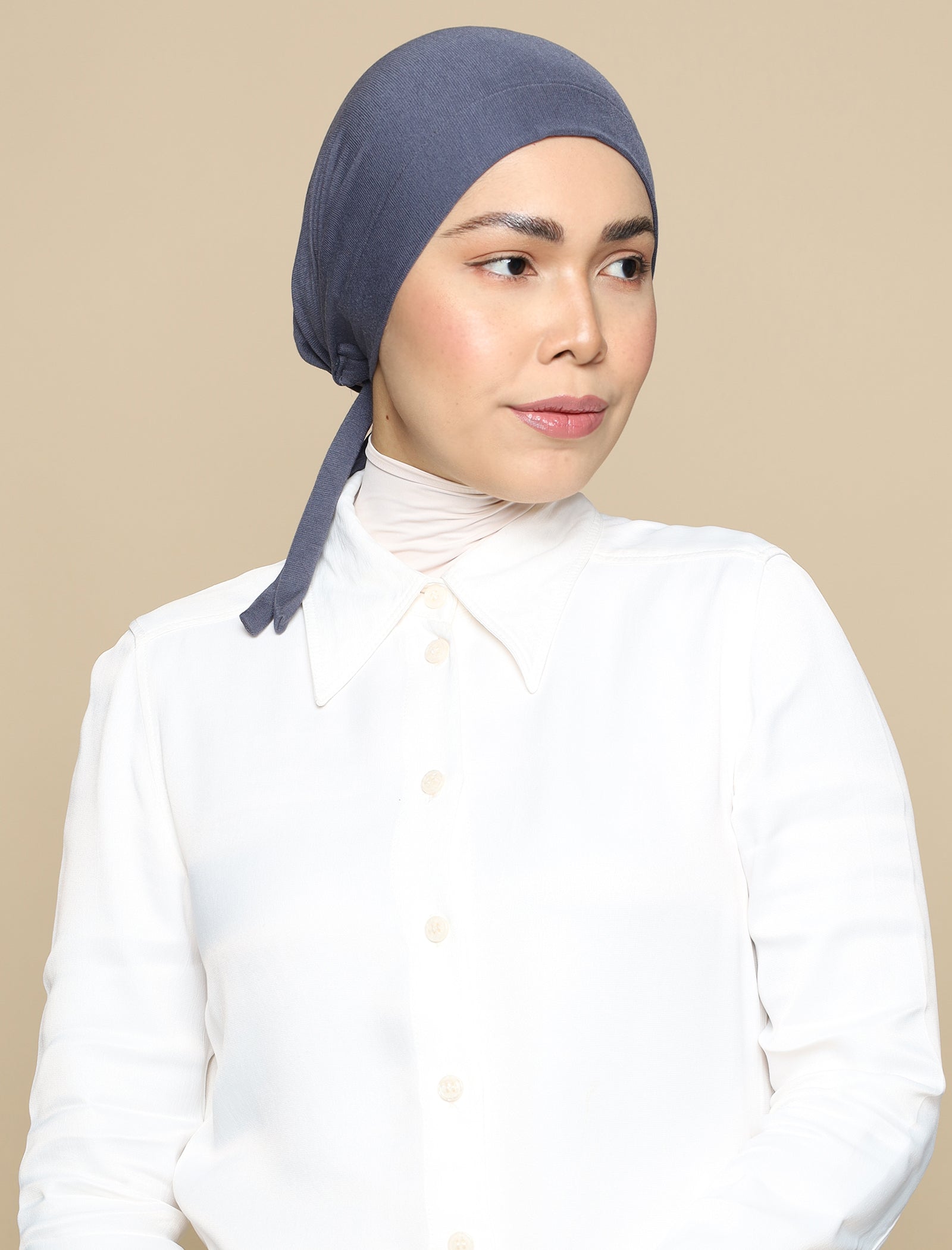 Bonnet Soft Jersey Underscarf - Charcoal Grey – ADLINA ANIS